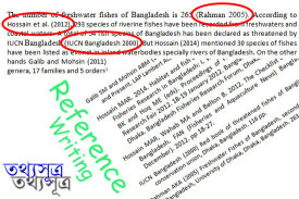 সহজ ভাষায় তথ্যসূত্র (reference) লেখার নিয়মাবলী: পর্ব-এক – BdFISH Bangla